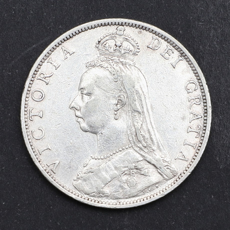 A QUEEN VICTORIA FLORIN, 1885. Coins, Medals & Stamps - Coins - Auctionet