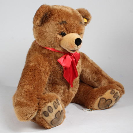 OVERSIZED STEIFF TEDDY BEAR 'BOBBY', WITH BUTTON AND LABEL. Toys - Toys ...