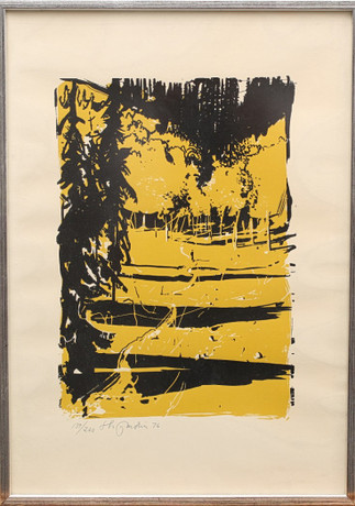 STIG MORIN. Färglitografi, numrerad 139/260, signerad Stig Morin ...