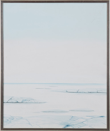 LARS GREGER (FÖDD 1953). strandkantsmotiv, 2 st, olja på duk, en av ...