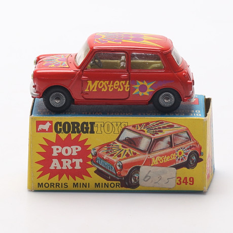 CORGI TOYS. Toy car 349, Pop art, Mostest, Morris Mini Minor, England ...