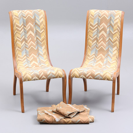 TAIL CHAIRS, 2 pcs, 1900s. Furniture - Armchairs & Chairs - Auctionet