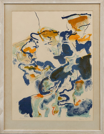 RONALD REYMAN. Composición, litografía en color, firmada, numerada 25/ ...