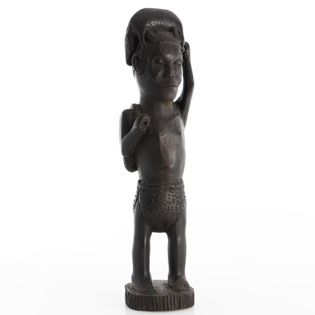 AFRICAN WOODEN SCULPTURE, HUNTER. Tribal art - Auctionet