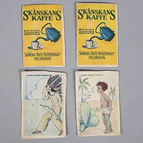 SAMLARKORT, Skånskans Kaffe, 4 st. 1920-tal. Leksaker - Serietidningar ...
