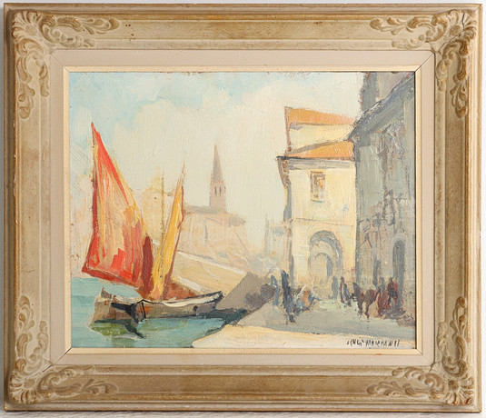 KNUT NORMAN. 1896-1977. Oil on Board, signed. Art - Paintings - Auctionet