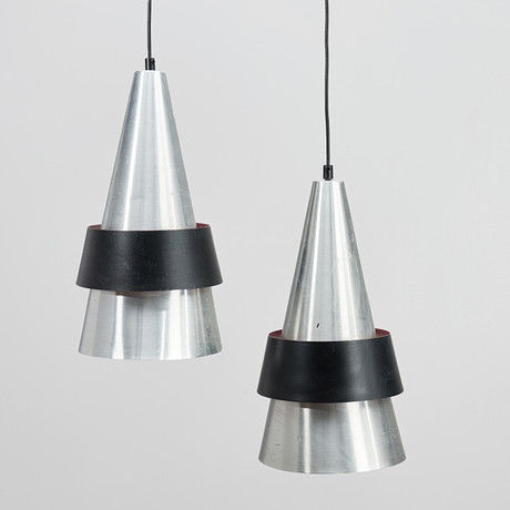 YES HAMMERBORG. 'Corona', Ceiling fixtures, a pair, Fog & Mørup ...
