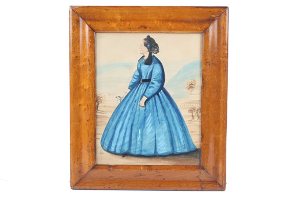 ENGLISH SCHOOL (19TH CENTURY) PORTRAIT OF MRS J BOCK, FORMERLY OF MAINE ...