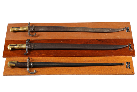 SABER BAYONETS, 3 pcs., France, 19th century. Weapons & Militaria ...