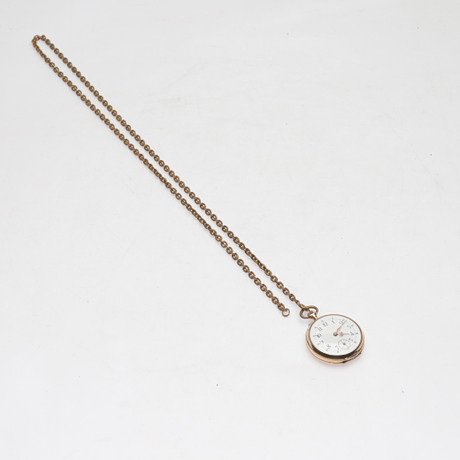 POCKET WATCH, savonette, 14K gold, Avance Retard, weight approx. 28.96 ...