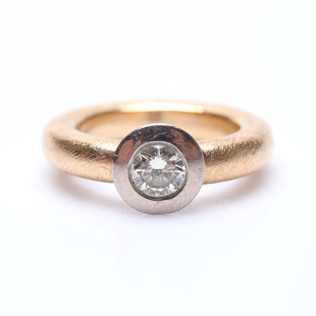 MARGARETH SANDSTRÖM. Ring, guld, 18K med slipad diamant, 0.76 ct ...