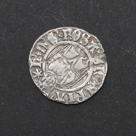 A HENRY VIII (1509-47). SOVEREIGN TYPE HAMMERED SILVER PENNY. Coins ...