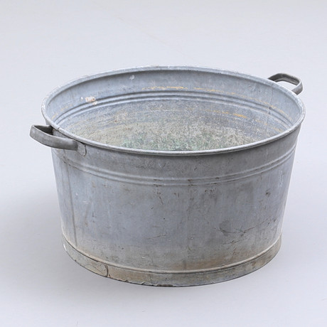 ZINKBALJA med handtag, rund. Övrigt - Övrigt - Auctionet