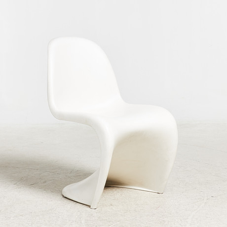 VERNER PANTON. Chair, "Panton Chair", Vitra, plastic, marked. Furniture ...
