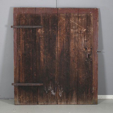 DOOR from HÄRBRE with STOCK LOCK, 17/19th century. Swedish Folk Art ...