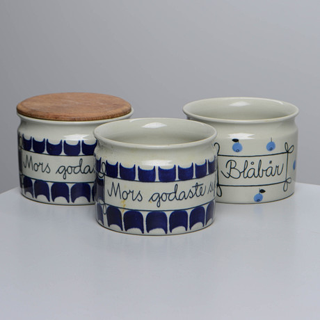 MARIANNE WESTMAN. Syltburkar, 3 st, Rörstrand. Keramik & Porslin ...