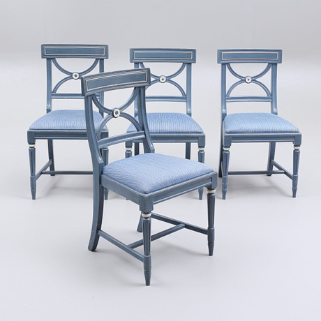 STOLAR, 4 st, "Bellman", "Gamla Sverige", Åmells Möbler, 1990-tal ...