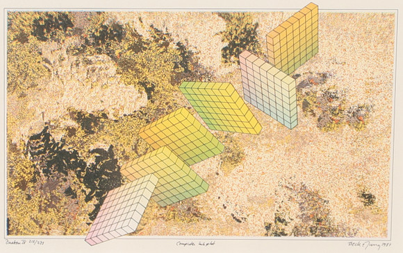 BECK & JUNG. "Draken IV", computer ink plot, signerad 1981. Konst ...