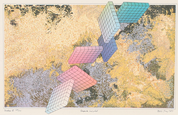 BECK & JUNG. "Draken III", computer ink plot, signerad 1987. Konst ...