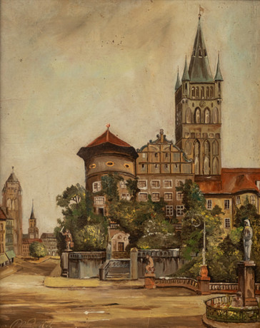 KLAUS ROCHEL (GEB. 1936). Königsberg. Konst - Måleri - Auctionet