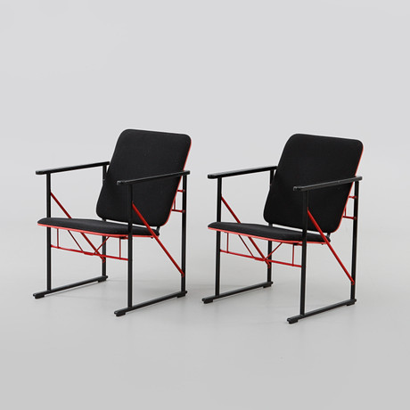 YRJÖ KUKKAPURO. Sessel, ein Paar, Modell A-502, Avarte, Finnland ...