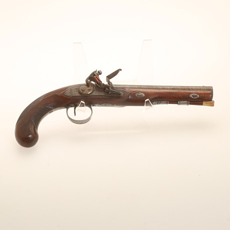 FLINT LOCK PISTOL, Thomas Edwards, Ireland, early 19th century. Weapons ...