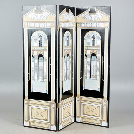 Partition wall / pavilion, pressboard, Italy. Furniture - Other - Auctionet