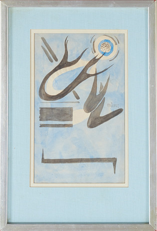 STELLAN MÖRNER. Composition, watercolor on paper, signed mörner, model ...