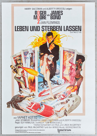 ROBERT E. MCGINNIS. Efter. affisch, ”James Bond. Leva och låta dö ...