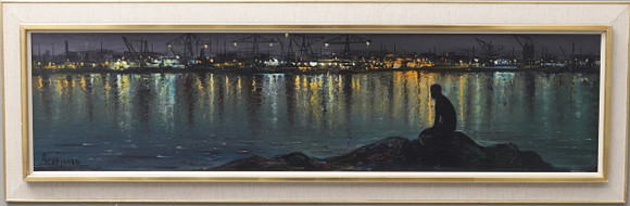ARUP JENSEN. Oil on canvas, signed. Art - Paintings - Auctionet