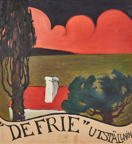 NABOT TÖRNROS. Template for the exhibition poster for "The Free ...
