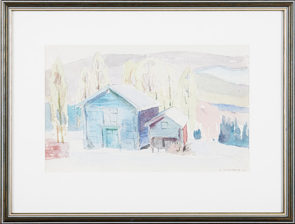 DAVID FRITIOF CEDERBERG (1885-1956 Östersund) Mountain landscape ...