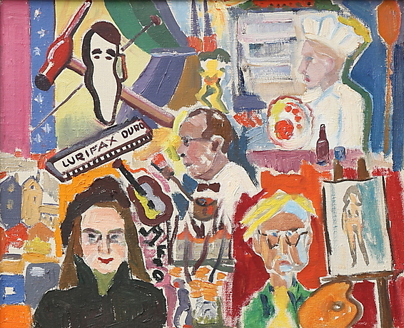 CW GENBERG, EVERT KARLSSON, ERIK LUNDBERG, INGA GUSTAFSSON, INGEBORG ...