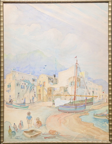 CARL JOHAN FORSBERG. Attributed to. Watercolor, signed Forsberg, dated ...