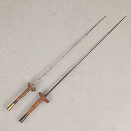 FLORETTE, 2 pieces, Solingen and Svalling Rosenfors, 19th century ...