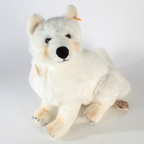 STEIFF ARCTIC FOX WITH BUTTON AND LABEL. Toys - Toys - Auctionet