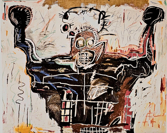 JEAN-MICHEL BASQUIAT. After. "BOXER". SIGNED LITHOGRAPH ON NUMBERED PLATE 56/100. Art ...