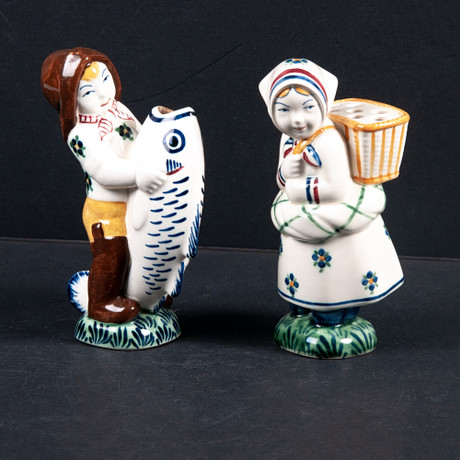 HERLUF JENSENIUS, HANS HENRIK HANSEN. ROYAL COPENHAGEN / ALUMINIA. Figuriner ...