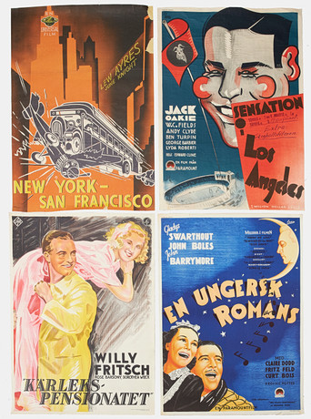MOVIE POSTERS, 7 pcs., 1930s, color lithographic prints. Art - Other ...
