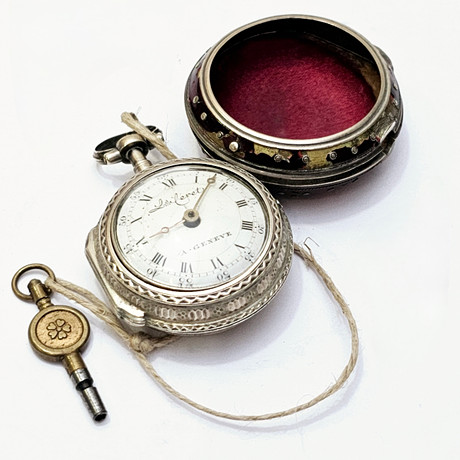 LOUIS LERET. GENVE. CATALINO KLOCKA. 1700-TAL. I SILVER. Klockor & Ur ...