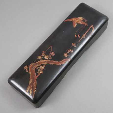 LACQUER BOX for writing utensils - Japan, late Meiji period. Asiatica ...