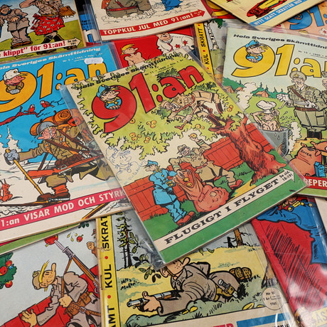 91:an, serietidning, 57 st, 1960-1965. Leksaker - Serietidningar ...