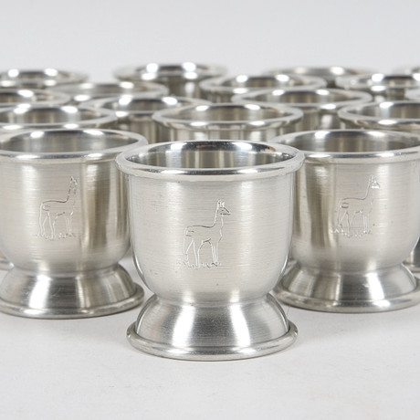 SNAPSGLAS, 23 st. tenn, Groenlandica, Norge. Silver & Metall - Tenn ...