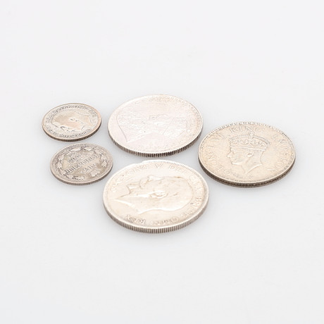 MYNT, 5 st, silver, 1900-tal. Mynt, Medaljer & Frimärken - Mynt - Auctionet