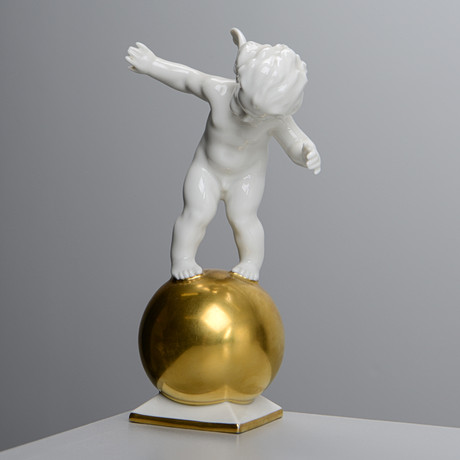 KARL TUTTER. The figurine, Putti, Hutschenreuther, Germany, 1920s/30s ...