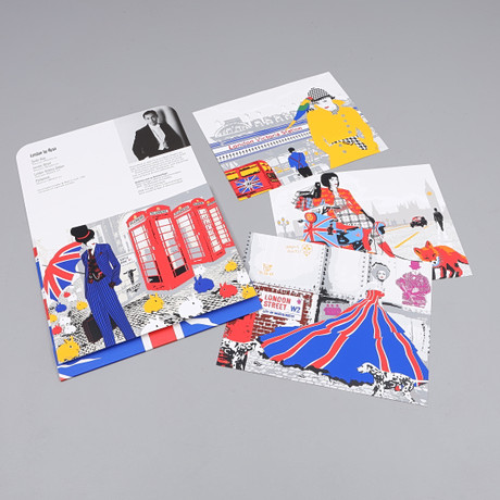 RICHARD RYAN. Folder with 4 series prints, "London by Ryan", signed ...