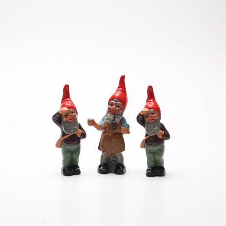 TOMTAR, 3 st, keramik, Heissner, Tyskland. Keramik & Porslin ...