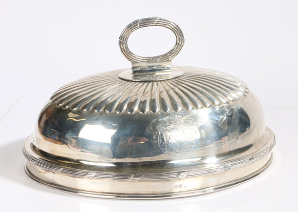 GEORGE III SILVER KÖTTÖVERDRAG, LONDON 1808, MAKER NAPHTHALI HART ...