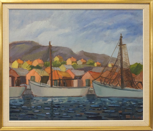 REUBEN HEDIN. OIL ON THE Board. Art - Paintings - Auctionet