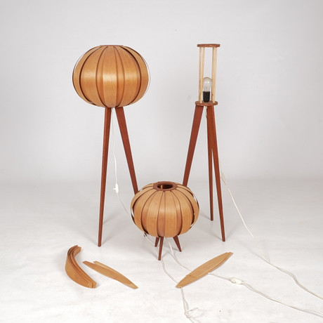 CHIP LAMPS, table and floor model, 3 pcs., 1960s. Lighting & Lamps ...